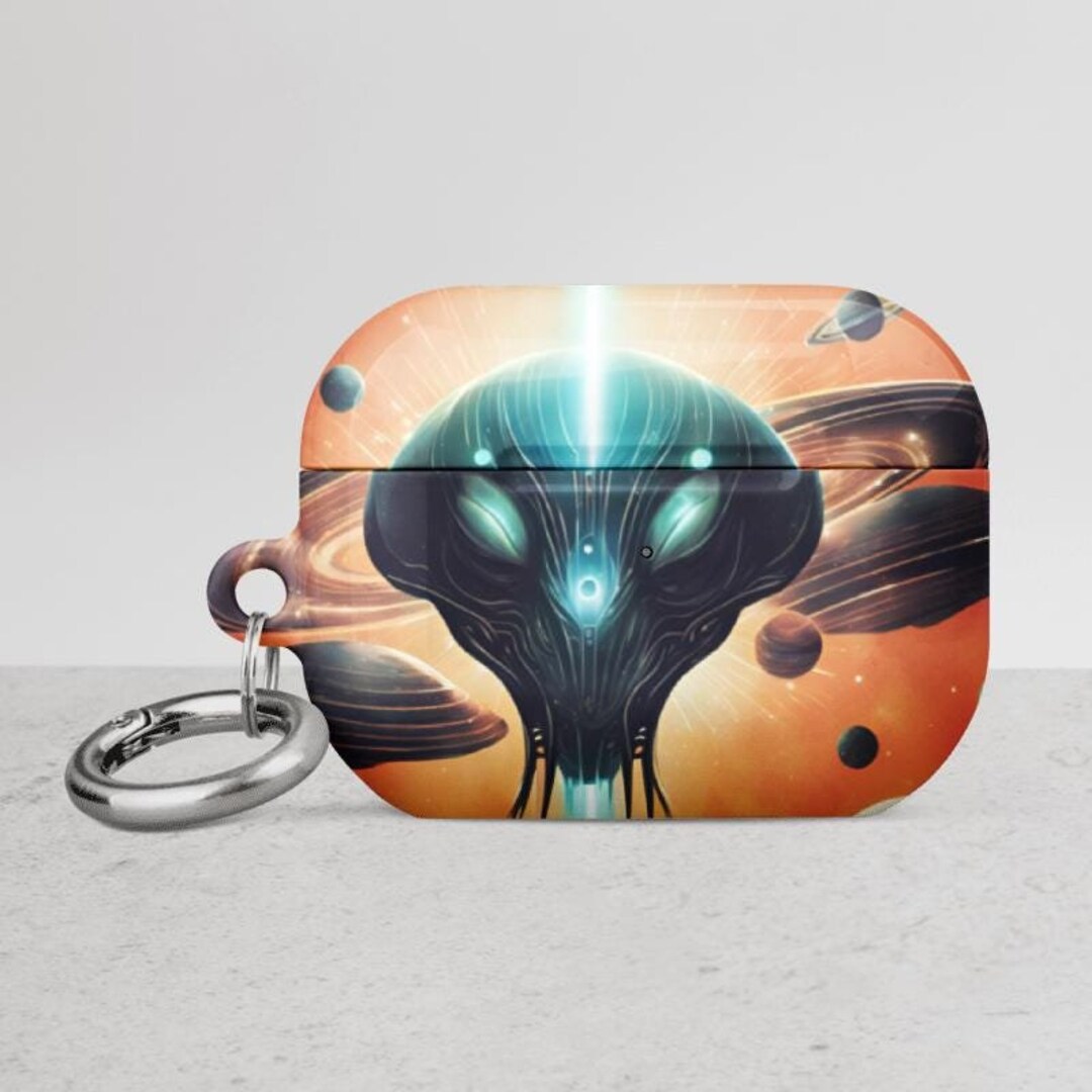 Alien in the Space Design Case for Airpods®, Celestial Theme Case for ...