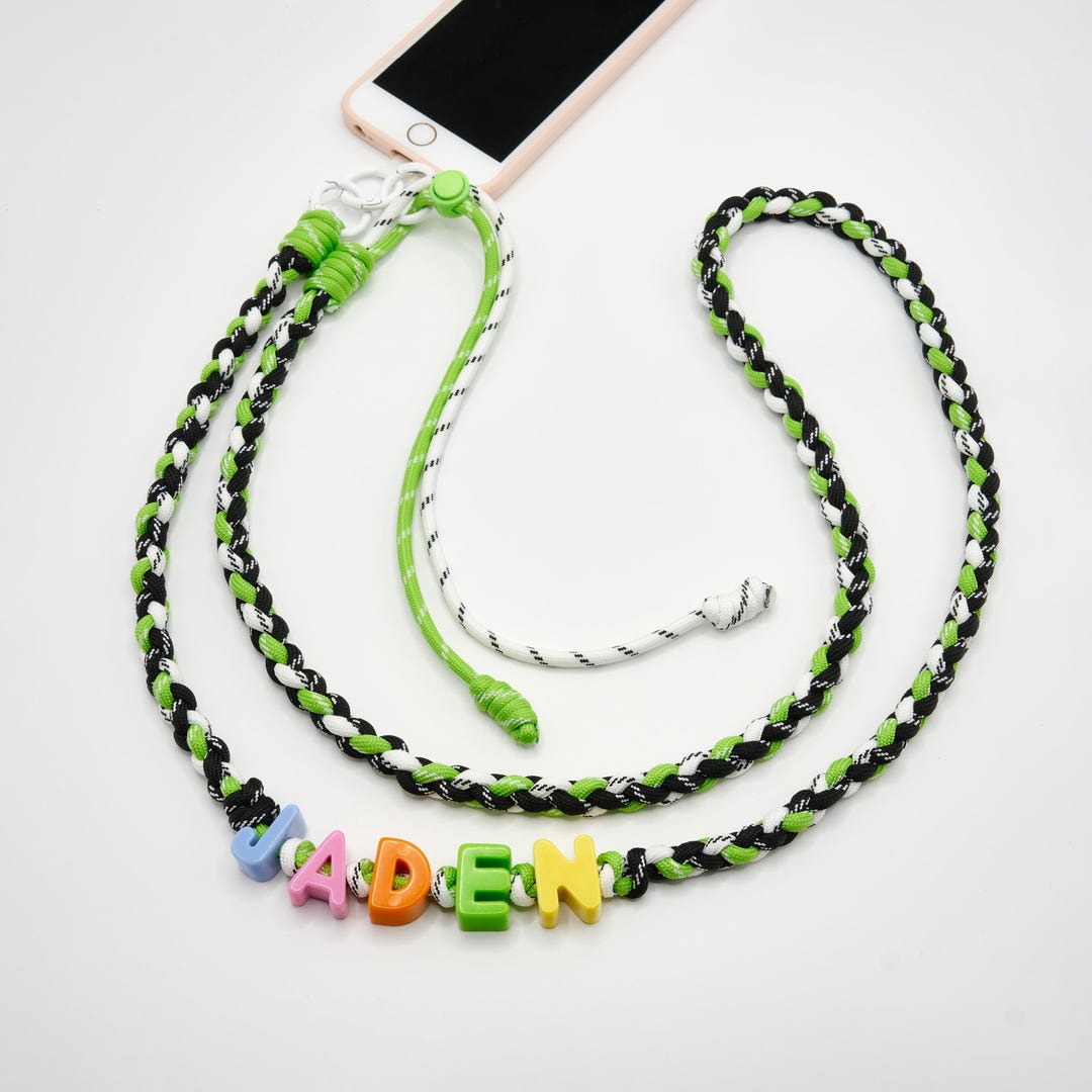 Custom Macrame Phone Strap, Crossbody Phone Strap With NAME, Pick Your ...