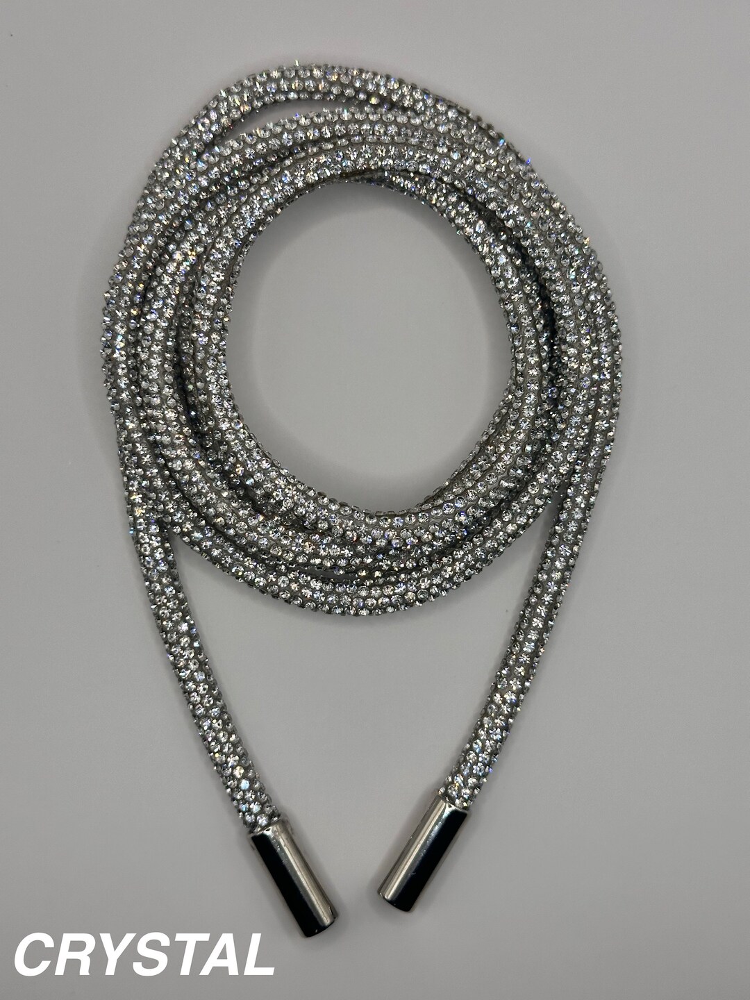 Rhinestone Hoodie String With Silver Metal Ends Hoodie Replace Crystal ...