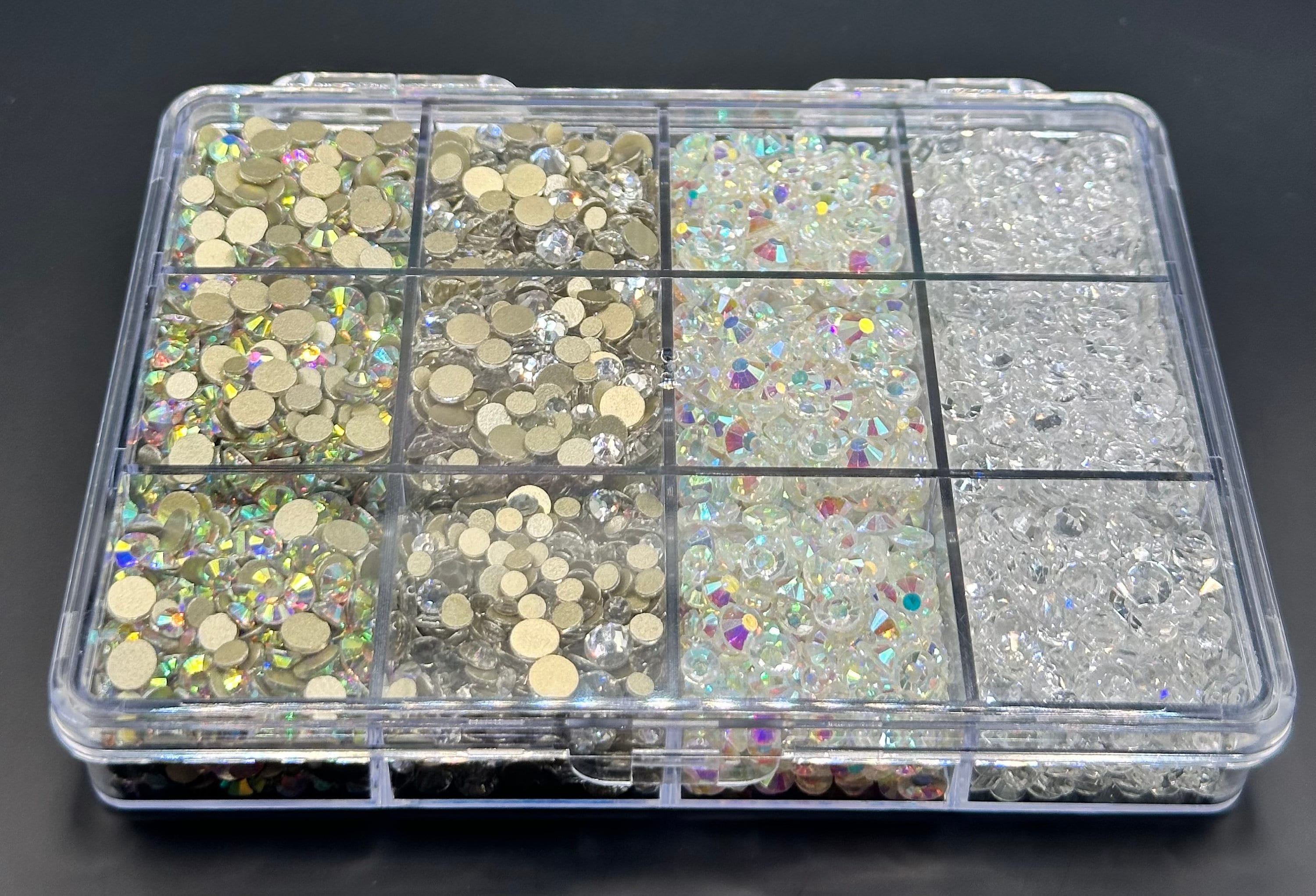 GLASS PREMIUM Kit, the Essential Rhinestone Collection Mixed Size Ss10 ...