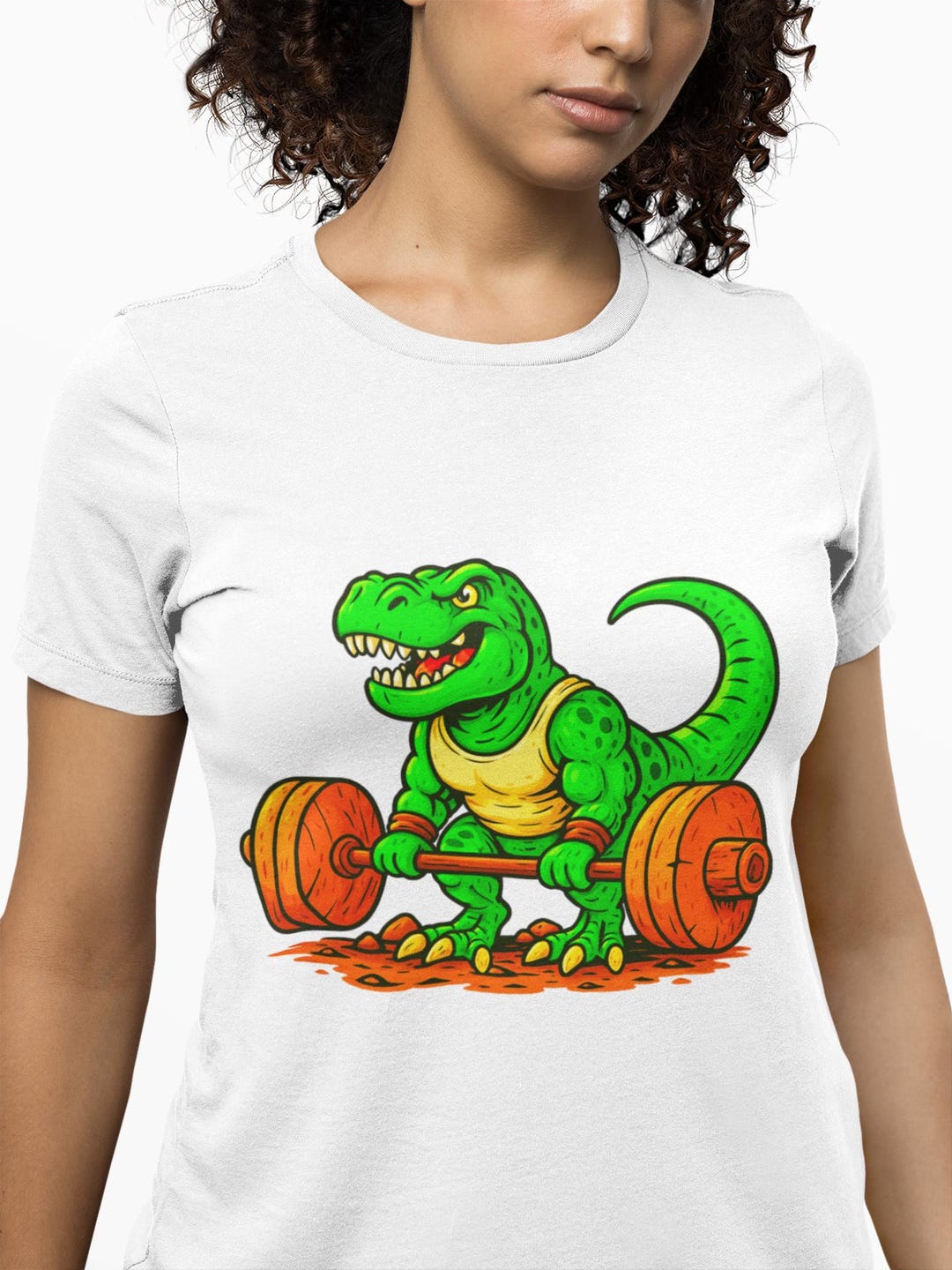 T-rex Weightlifting Shirt - Funny Dinosaur Gym Tee, Unisex Adults Youth ...