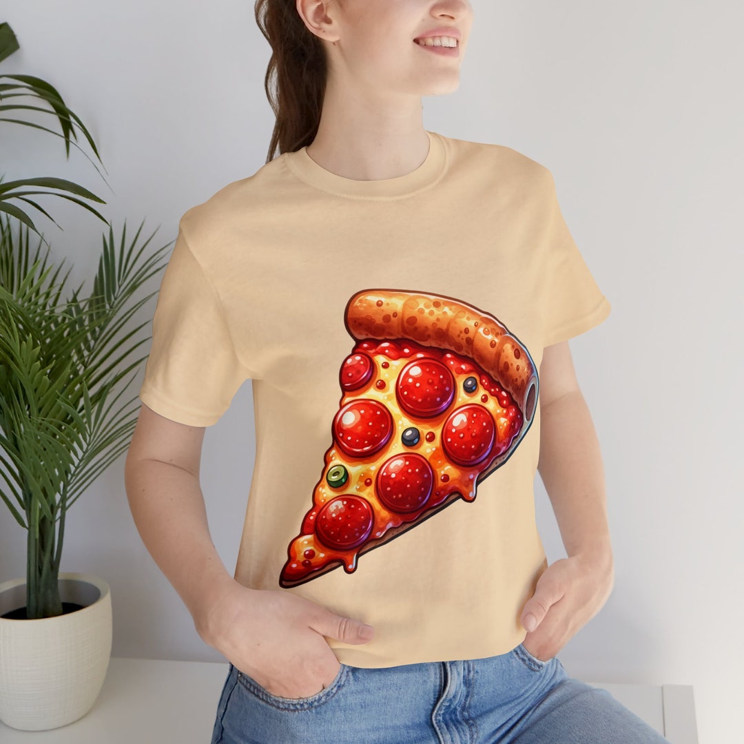 Watercolor Pepperoni Pizza T-shirt Unisex Artistic Tee - Etsy