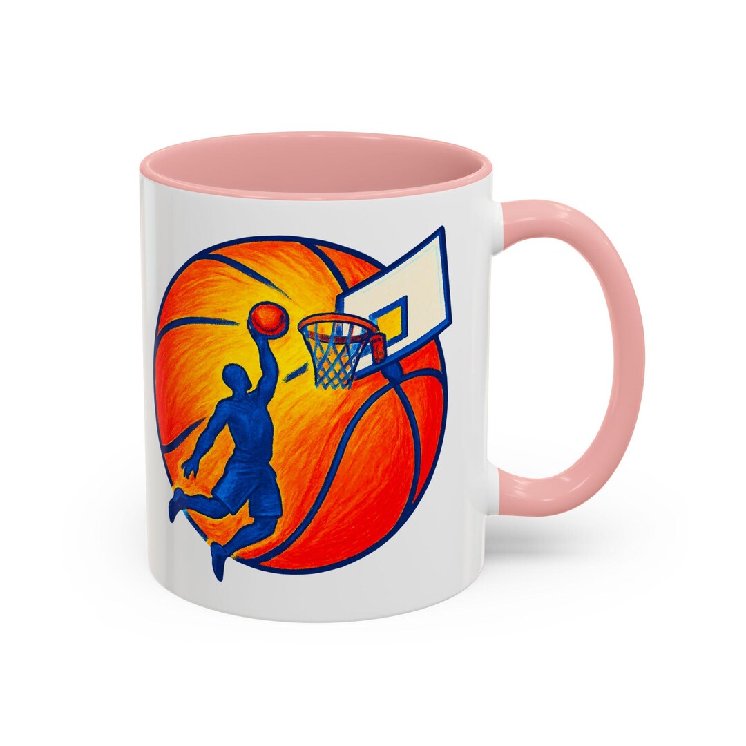 Basketball Dunk Art Mug, Bold Coffee/tea Cup for Hoopers, Coaches ...