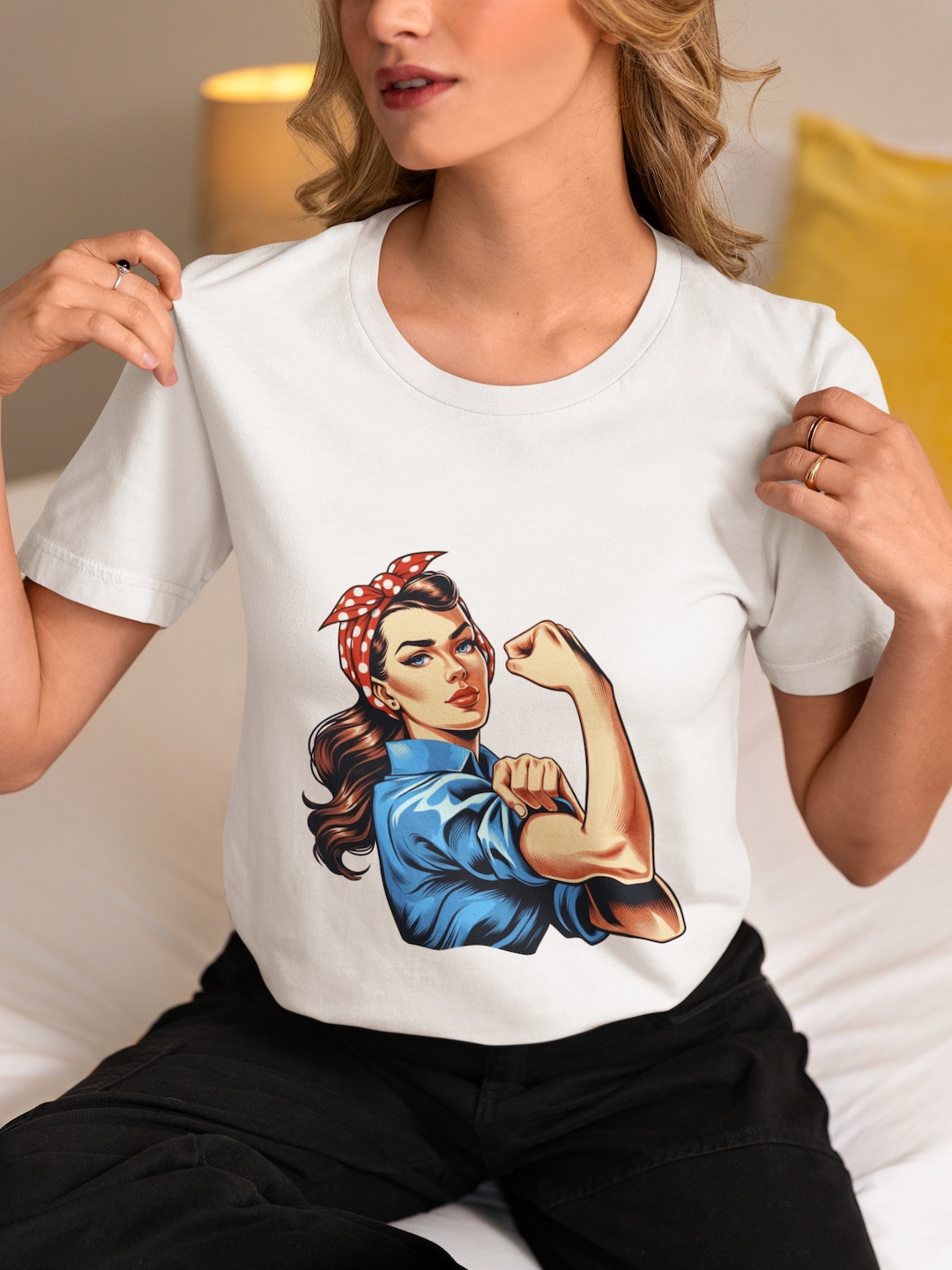 Rosie the Riveter Unisex T-shirt, Iconic We Can Do It Design, Feminist ...