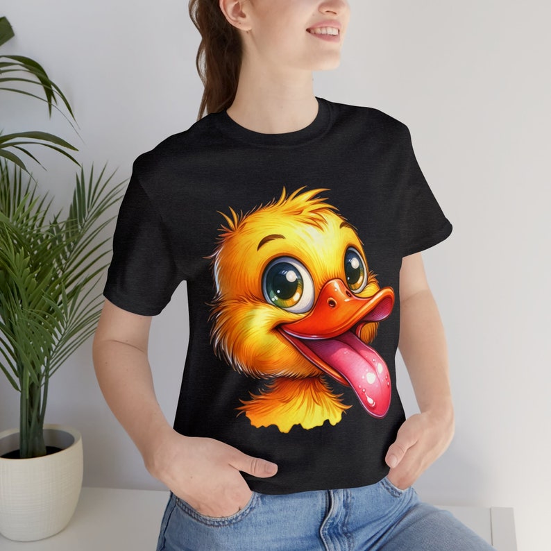 Cartoon Watercolor Duck Face T-shirt Unisex Playful Beak - Etsy