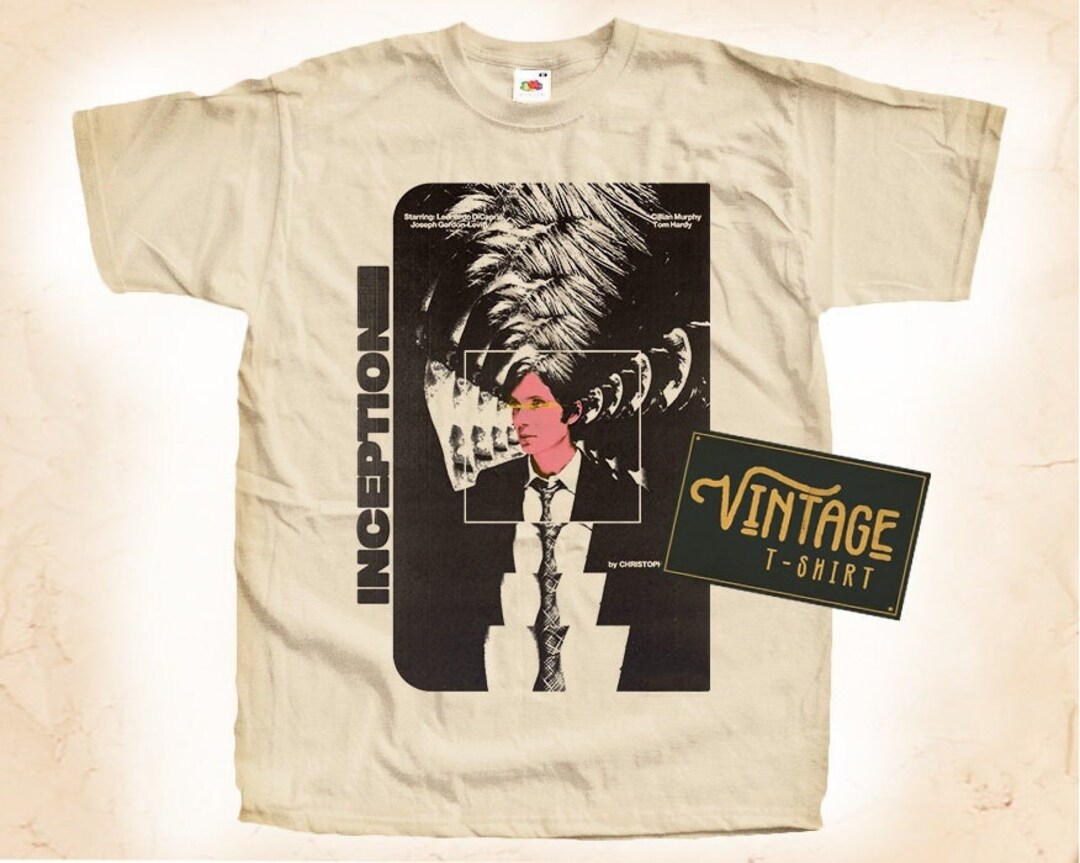 Inception V1 Tshirt Vintage Natural Color Men's Tshirt DTG Digital ...