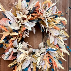 Greenery Front Door Welcome Wreath, Rustic Bohemian Front Door Decor ...