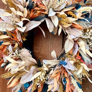 Greenery Front Door Welcome Wreath, Rustic Bohemian Front Door Decor ...