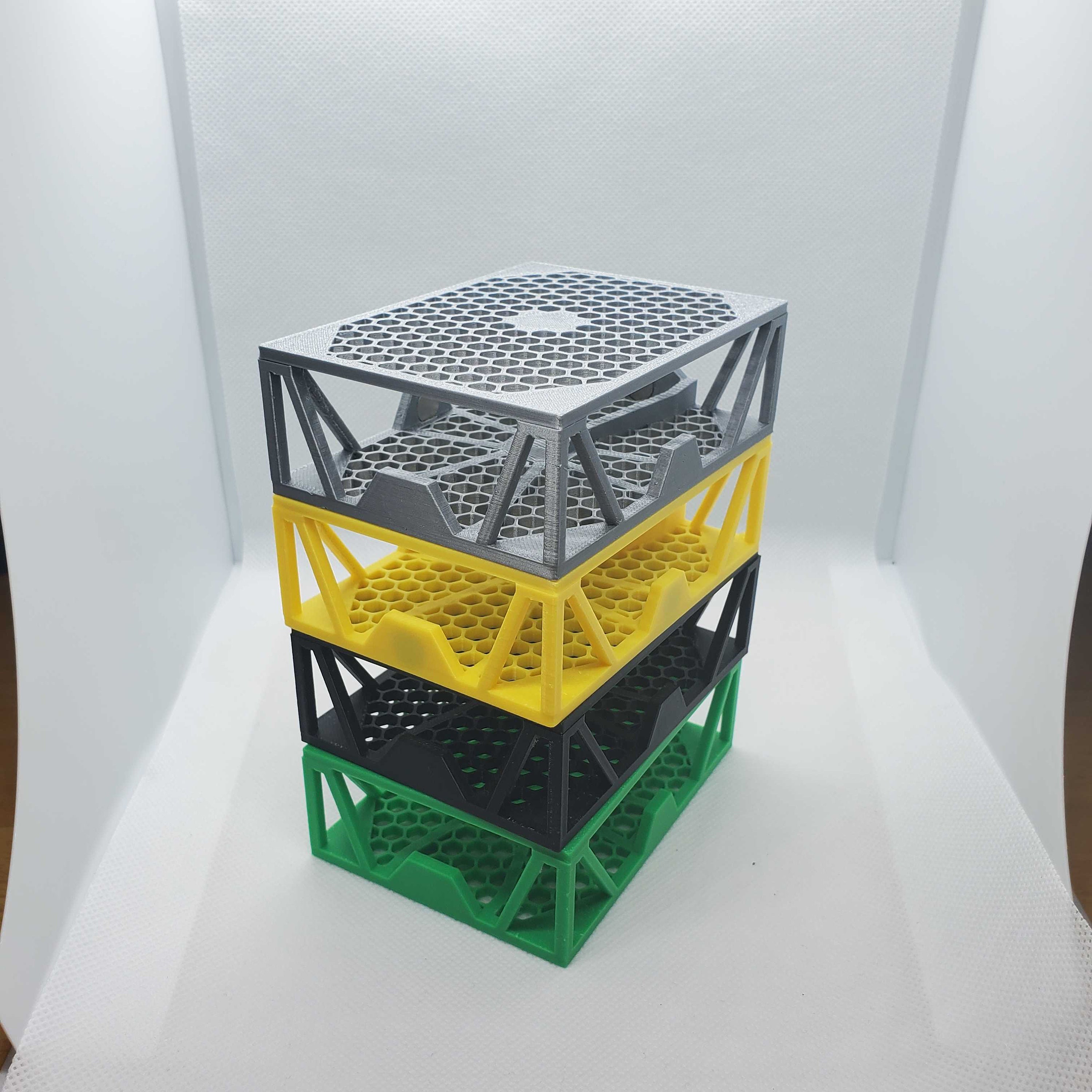 Magnetic Playing Card Box, Snappable Cover for Secure Storage, Modular ...