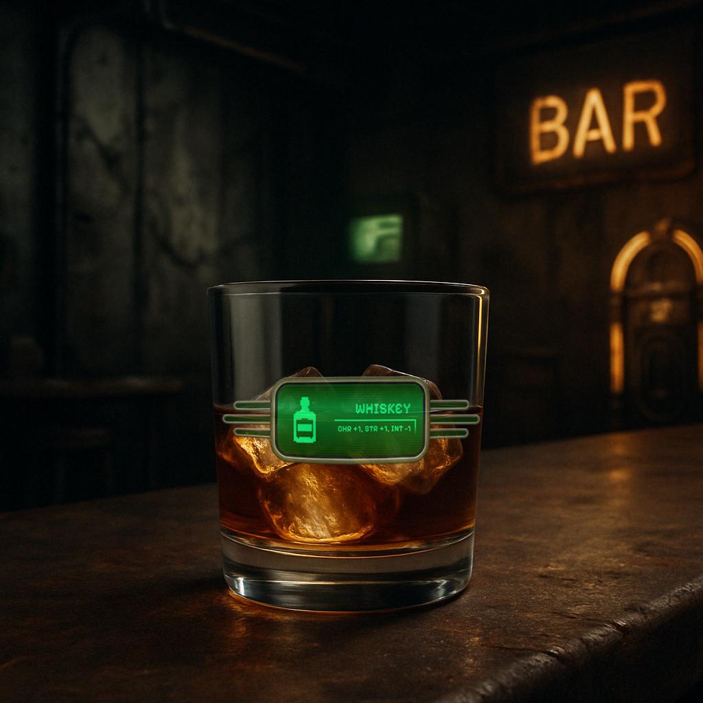 Whiskey Rocks Glass Fallout-inspired Video Game Drinkware Tumbler for ...