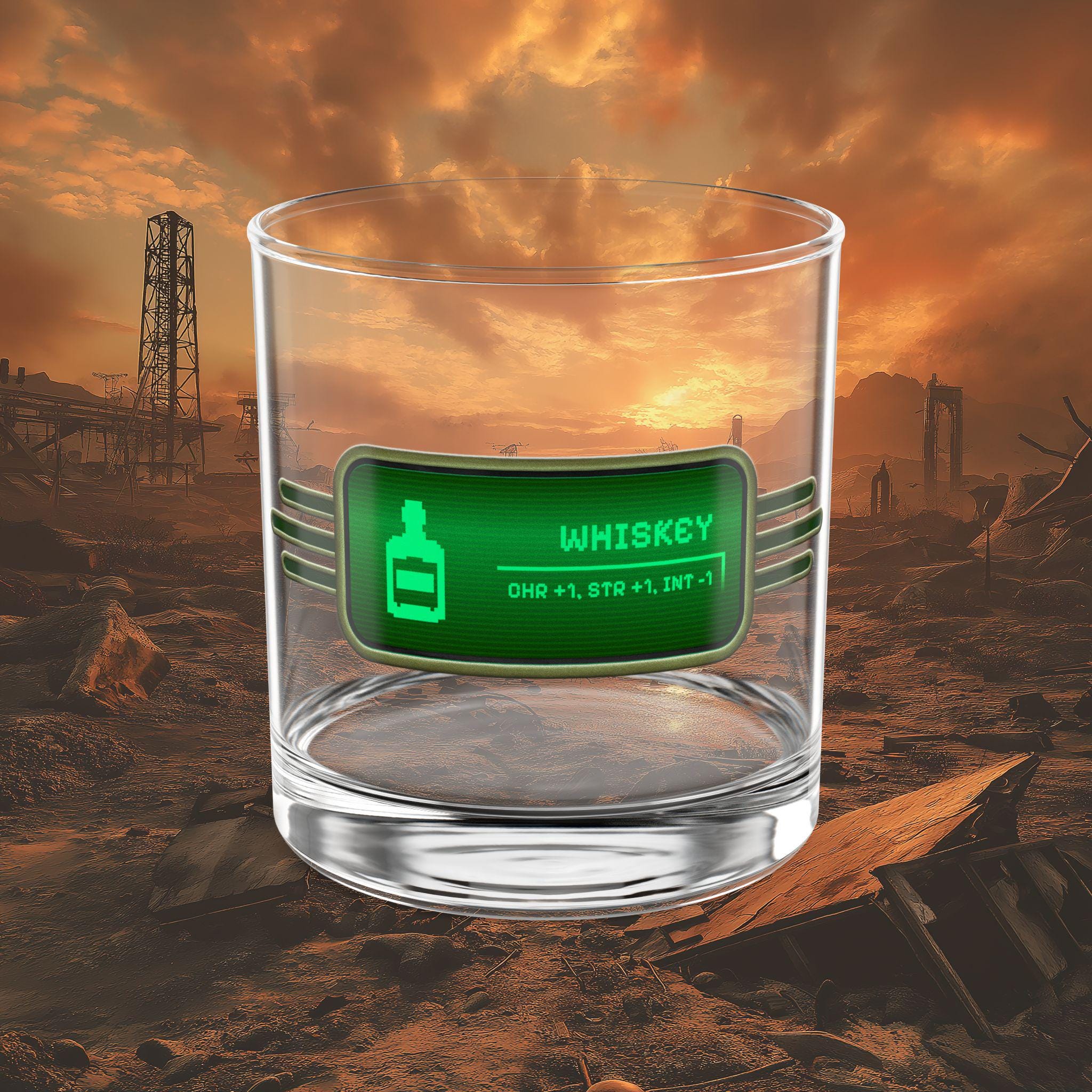 Whiskey Rocks Glass Fallout-inspired Video Game Drinkware Tumbler for ...