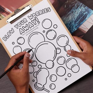 Kids Anxiety Worksheet: Printable Mental Health Activity for Emotional ...