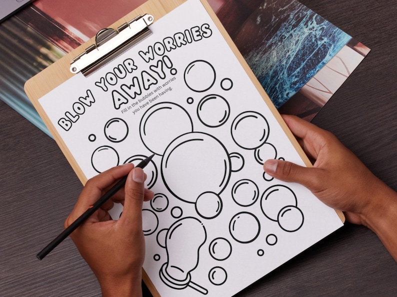 Kids Anxiety Worksheet: Printable Mental Health Activity for Emotional ...