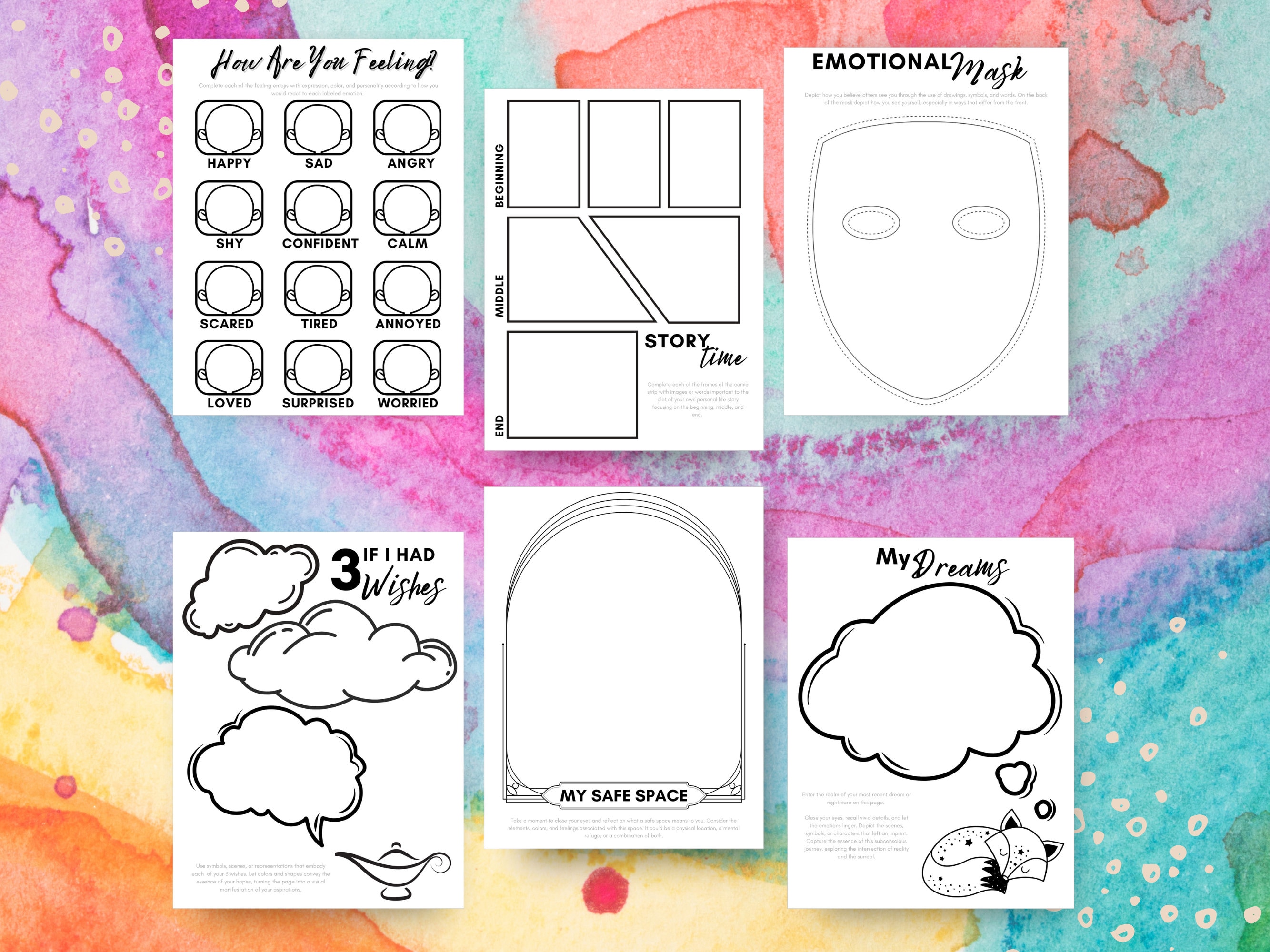 Art Therapy Workbook: Includes 100+ Therapeutic Art-based Interventions ...