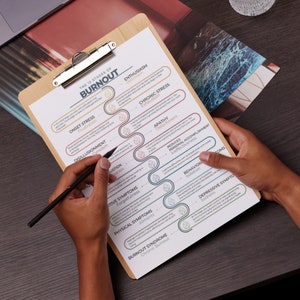 Burnout Infographic & Handout: 12 Stages of Burnout for Prevention and ...