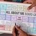 All About Me Board Game: Fun Therapeutic Kids Activity for Self ...