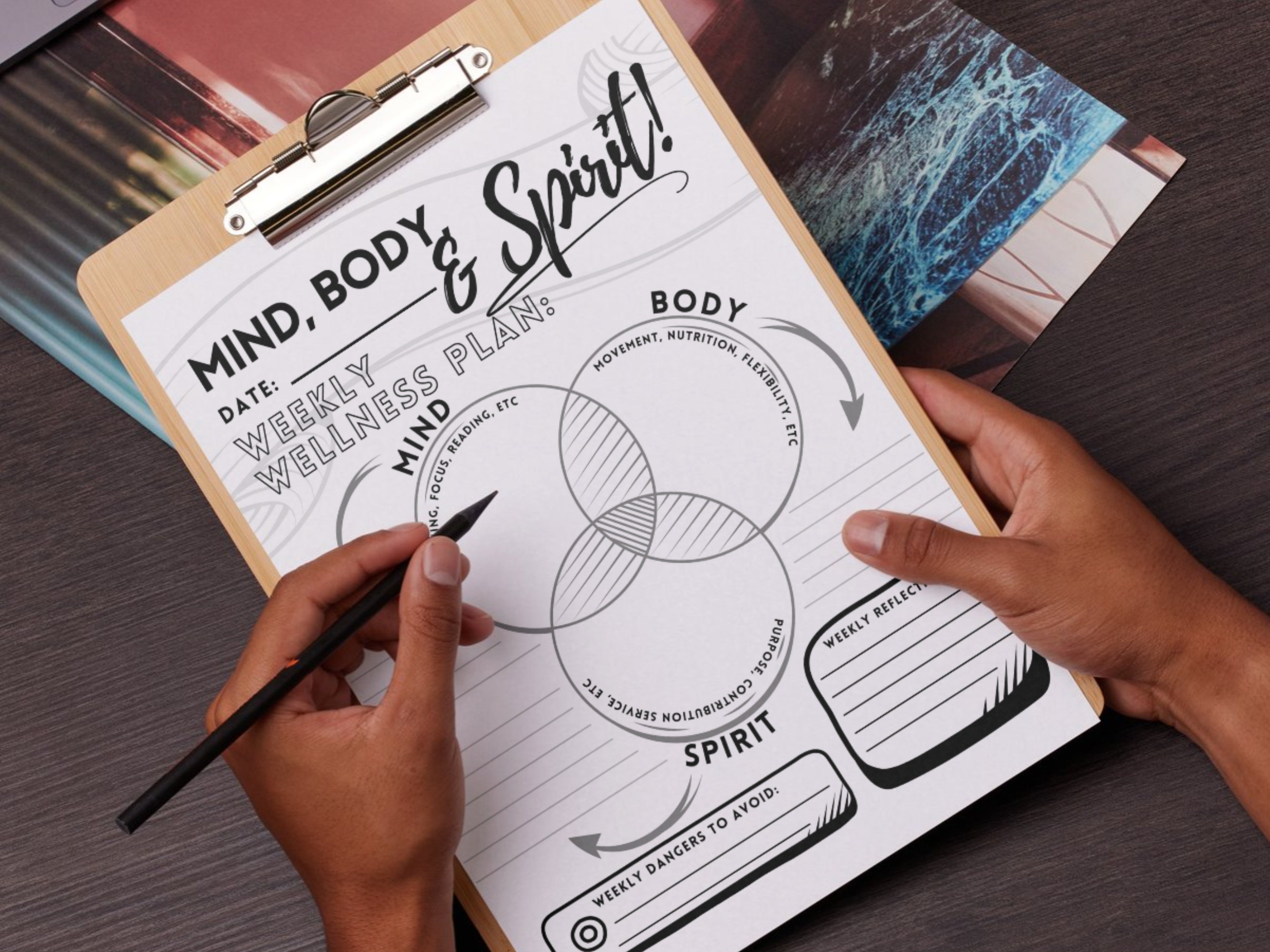 Mind, Body, & Spirit Weekly Wellness Plan for Mental Physical and ...
