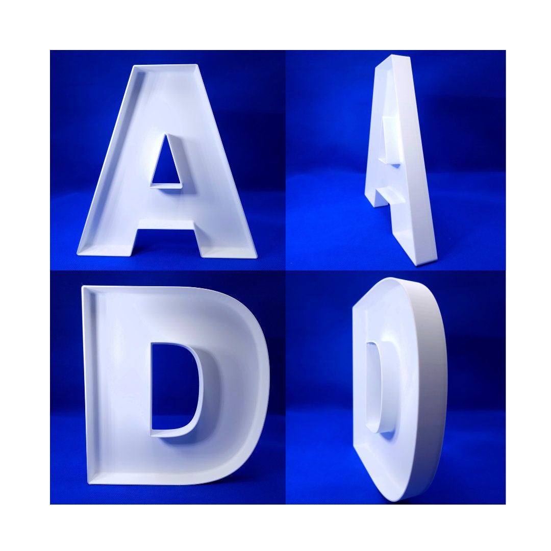 Premium Customisable 3D Printed Fillable Letters Meticulously Crafted ...