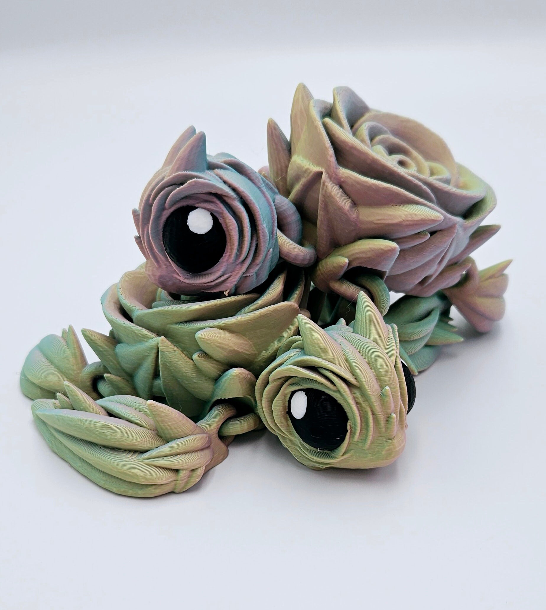 Articulated Flower Rose Turtle Fidget Toy, Desk Toy, Ornament, Gift, 3d ...
