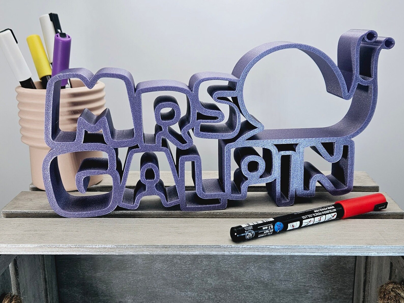 Nameplate 3D Printed Nameplate Teachers Gift Desk - Etsy