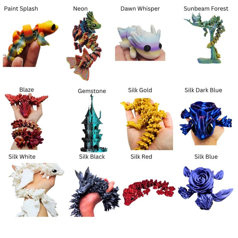 3D Printed Articulated Snake, Flexible Fidget Toy, Striking Slithery ...