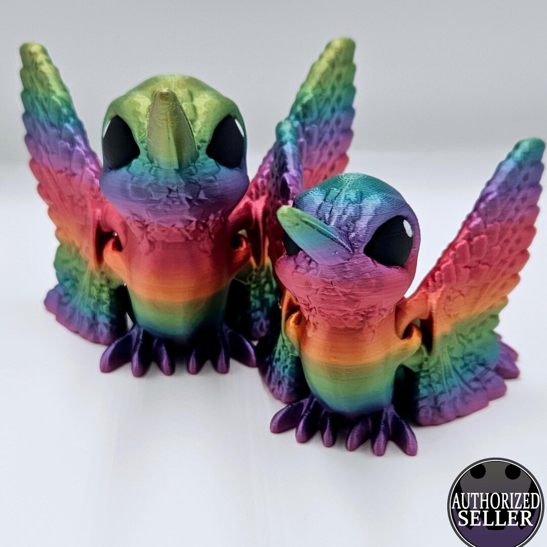 Elegant 3D Printed Hummingbird, Beautiful Articulated Gift for Bird or ...