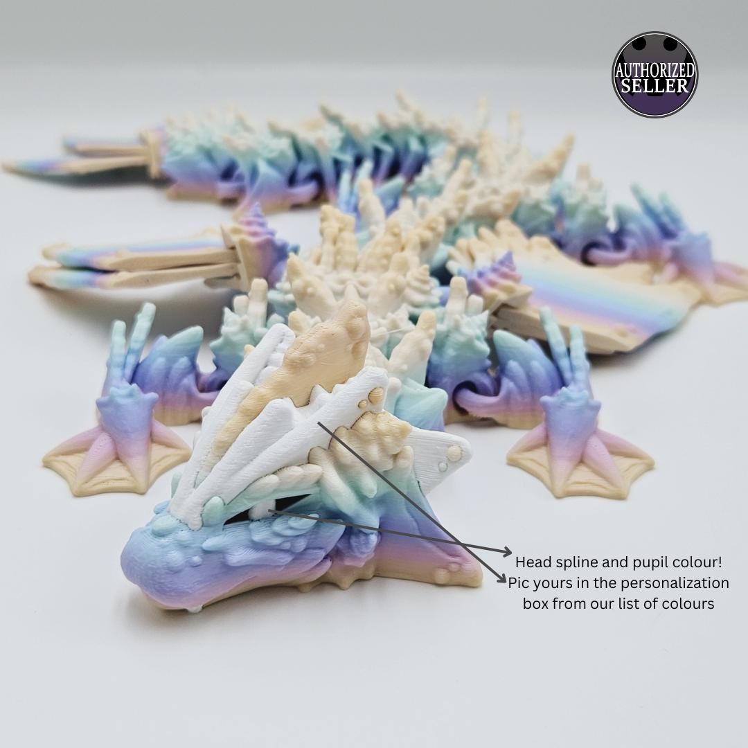 Charming Winged Ocean Dragon Flexible - Eco-conscious Present for Sea ...