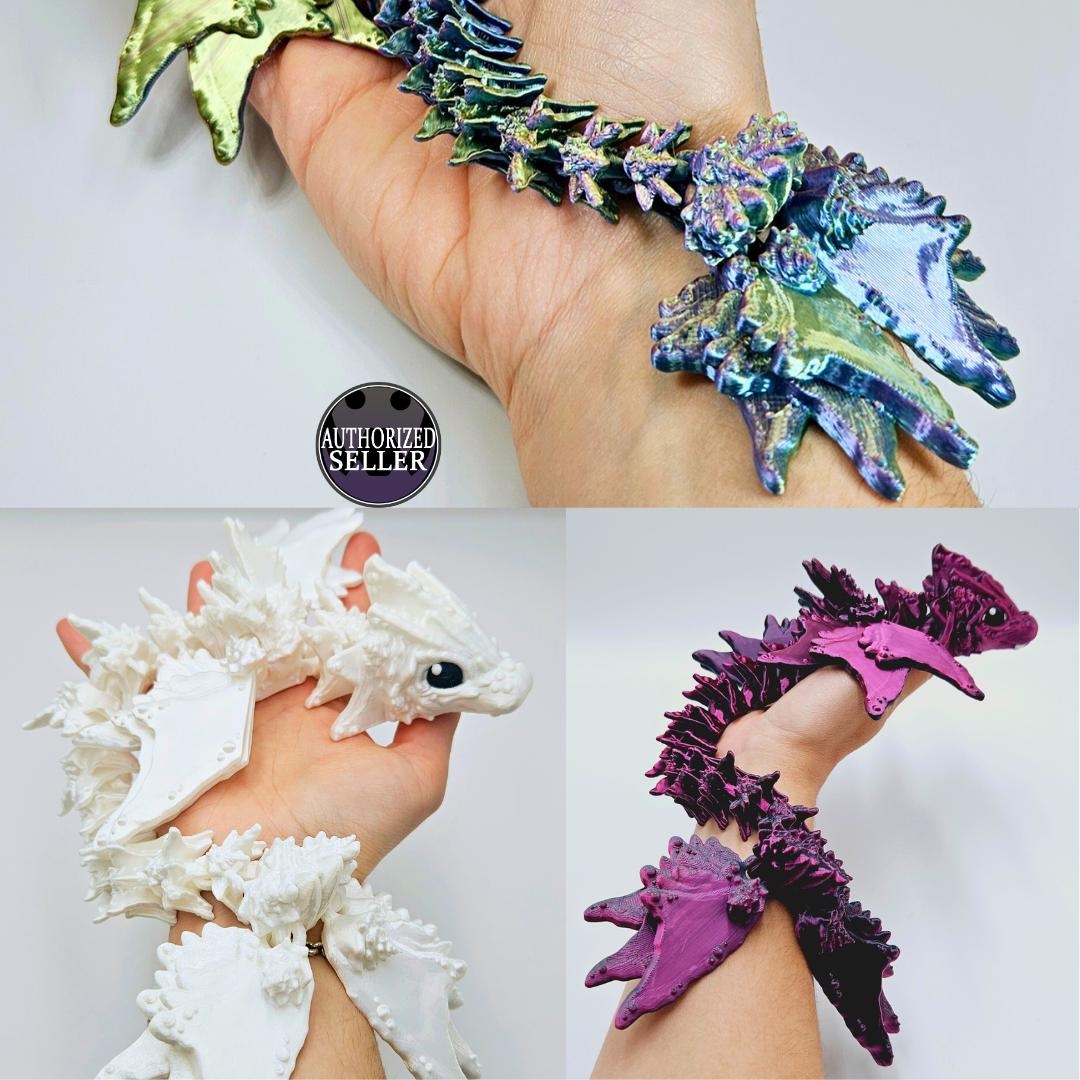 Articulated 3D Printed Ocean Serpent of the Sea Fidget Toy ...