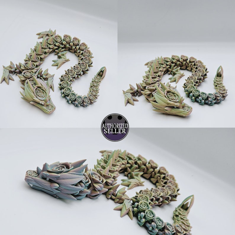 Articulated Rose Dragon | Fidget | Fidget Toy | 3D Printed ...
