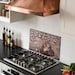 Hand-hammered Copper Backsplash With Gallipot Pattern, Decorative ...