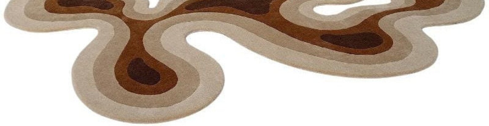 Irregular Amoeba Rug, Modern Minimalist Designer Rug, Throw Rug Living ...