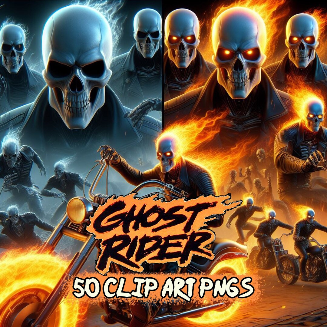 Ghost Rider Skeleton PNG Ghost Rider Ghost Rider Png - Etsy
