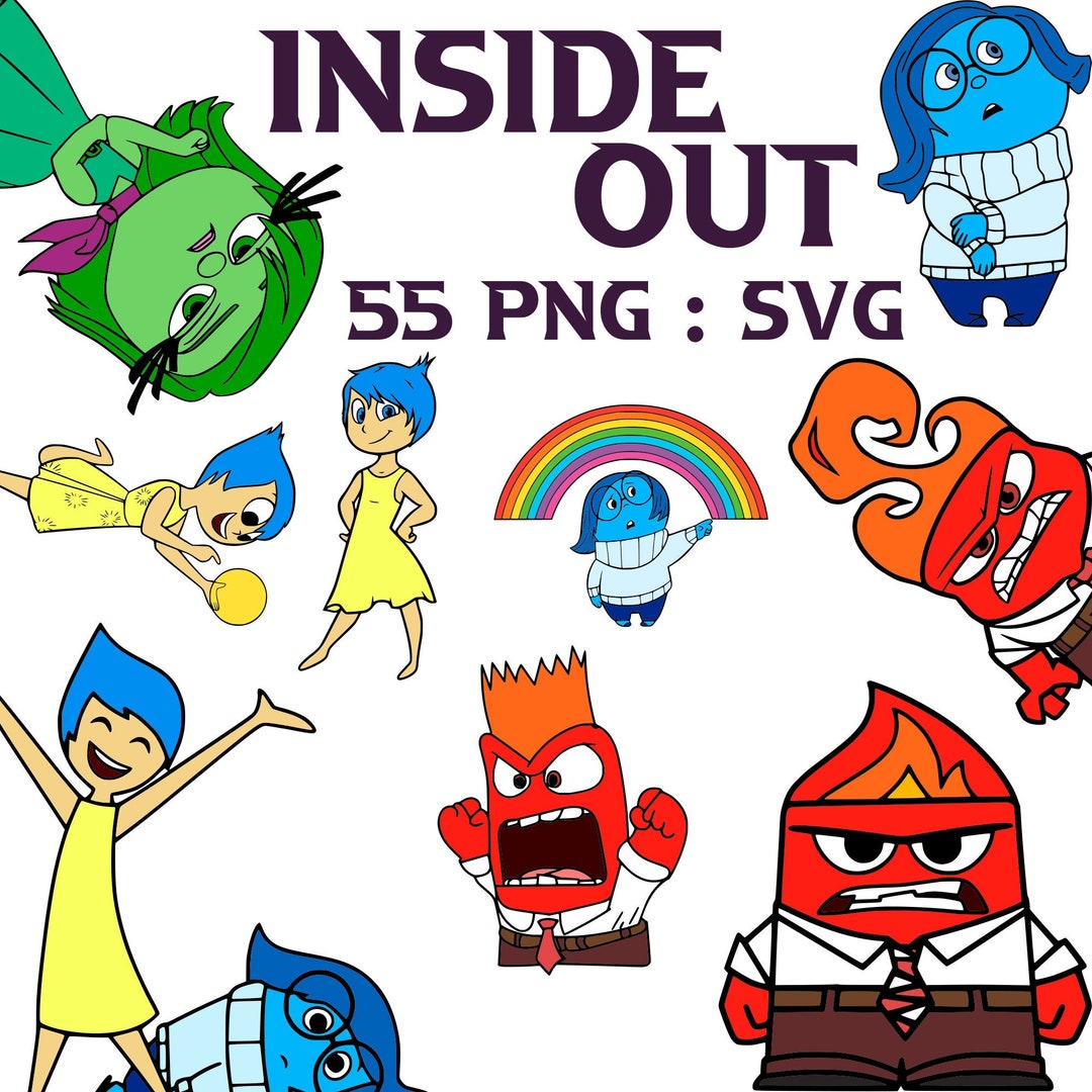 Inside Out Clipart PNG Inside Out SVG Inside Out Clipart Anger Joy ...