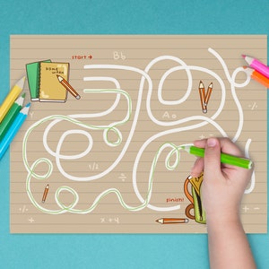 Maze Activity Book Printable - Busy Book for Toddlers - Maze Games ...