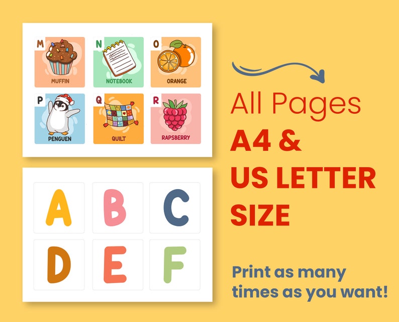 Printable Alphabet Flash Card Games for Kids - ABC Flashcards ...