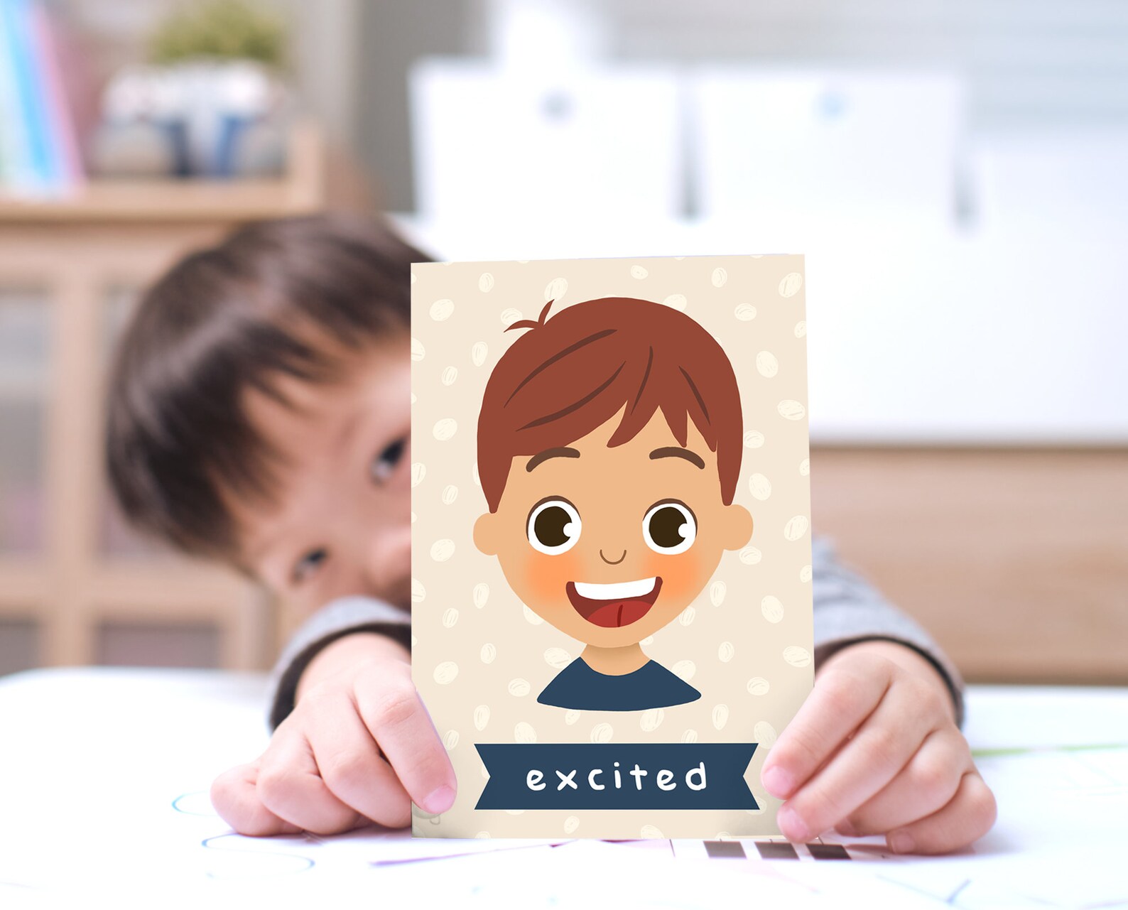 Emotions Flashcards Set - Printable Feeling Chart - Montessori ...