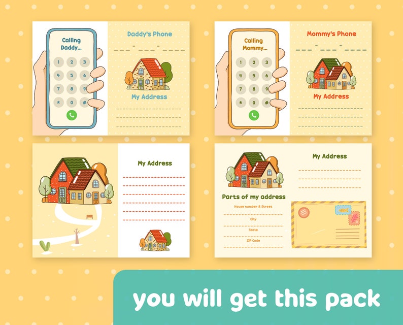 Printable Address & Phone Number Practice Sheets - Homeschool Printable ...