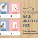 Educational Tracing Alphabet Worksheet for Kids Animal Theme Learning ...