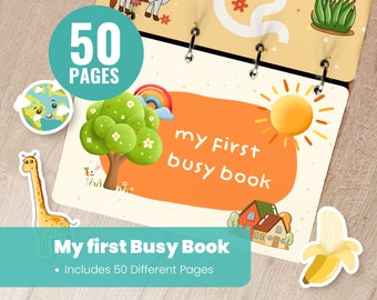 Toddler Busy Book Printable Preschool Activities Homeschool Montessori ...