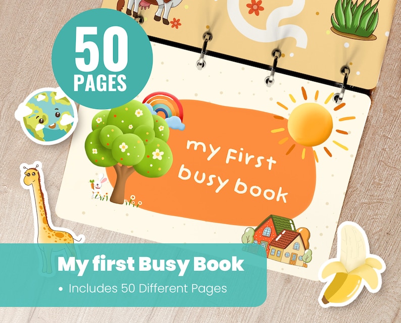 Toddler Busy Book - Printable Learning Binder - Preschool Resources ...