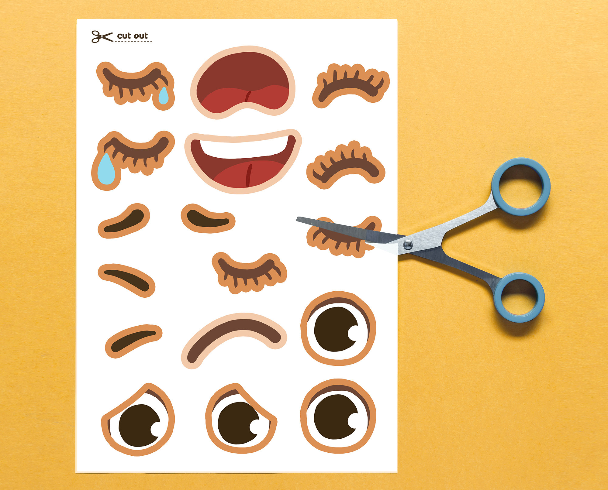 Teddy Bear Emotion Activity for Kids - Feeling Matching Game - Toddler ...