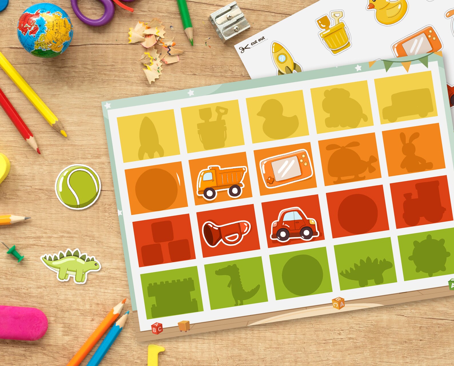 Color Sorting Activity Color Matching Worksheets Homeschool Color ...