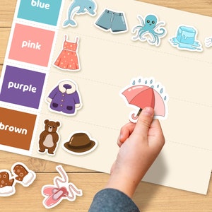 Color Sorting Activities - Color Matching Games - Toddler Busy Book ...