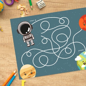 Maze Activity Book Printable - Busy Book for Toddlers - Maze Games ...