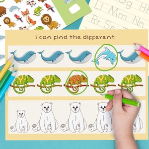 Toddler Busy Book - Animal Theme - Printable Learning Binder - Kids ...