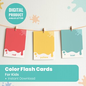Printable Color Flashcards for Kids - Educational Color Cards ...
