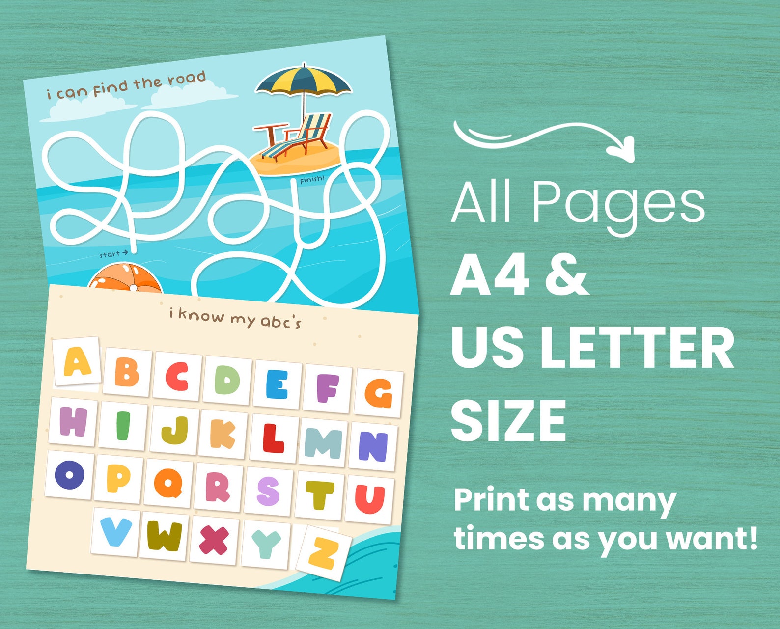 Summer Busy Book Printable Preschool Activity Book Toddler Learning ...