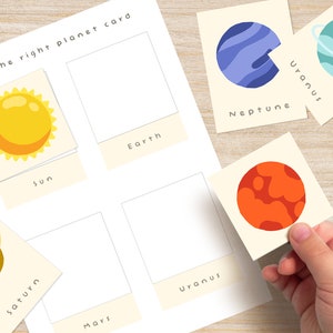 Solar System Flashcards - Learn and Fun - Printable Montessori ...