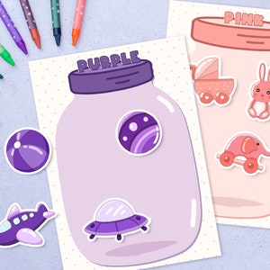 Color Matching Jar Activity for Kids - Toddler Printables - Toddler ...