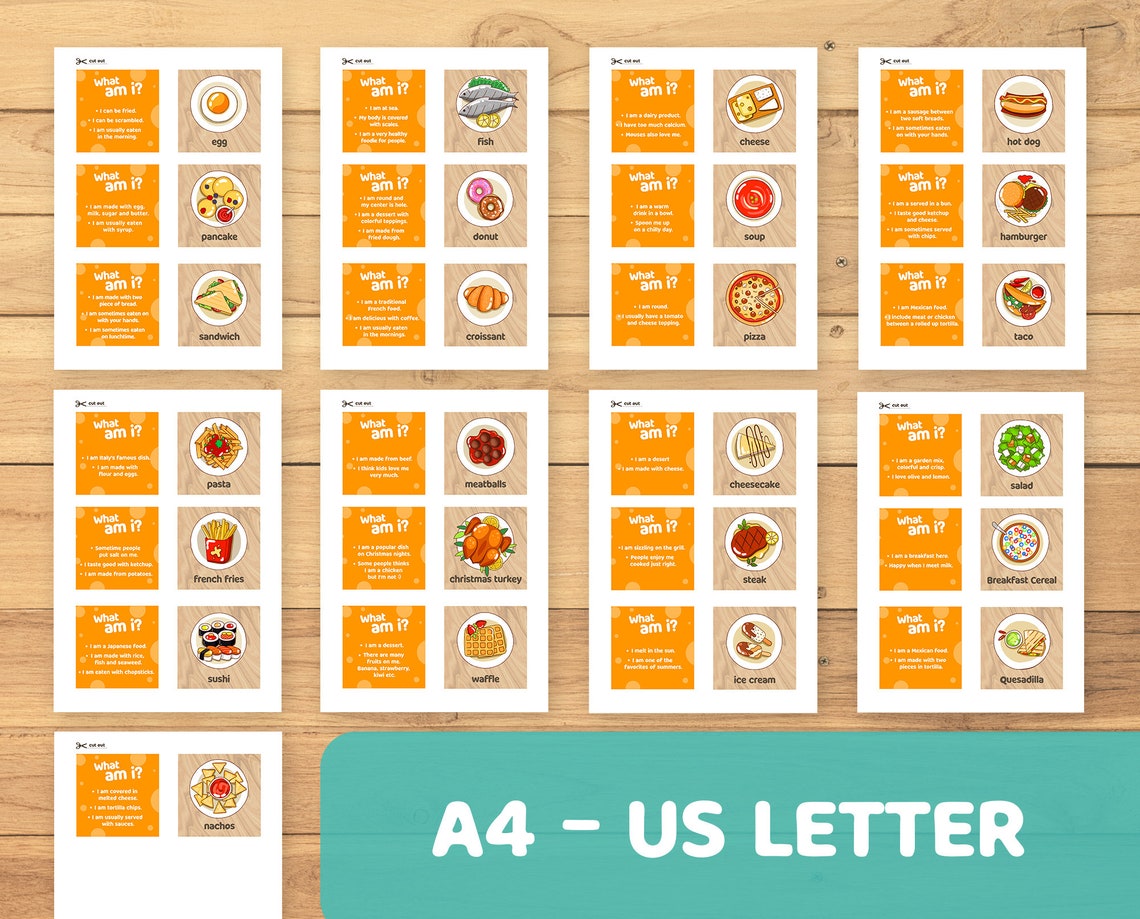 Printable Custom Card Game Bundle Preschool Kids Activity Montessori ...